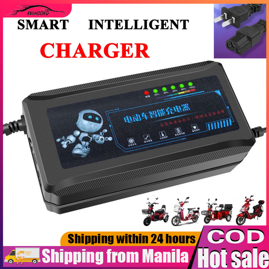 Intelligent Ebike Charger 48V 12AH 48V 20AH For Battery Lead Acid ...