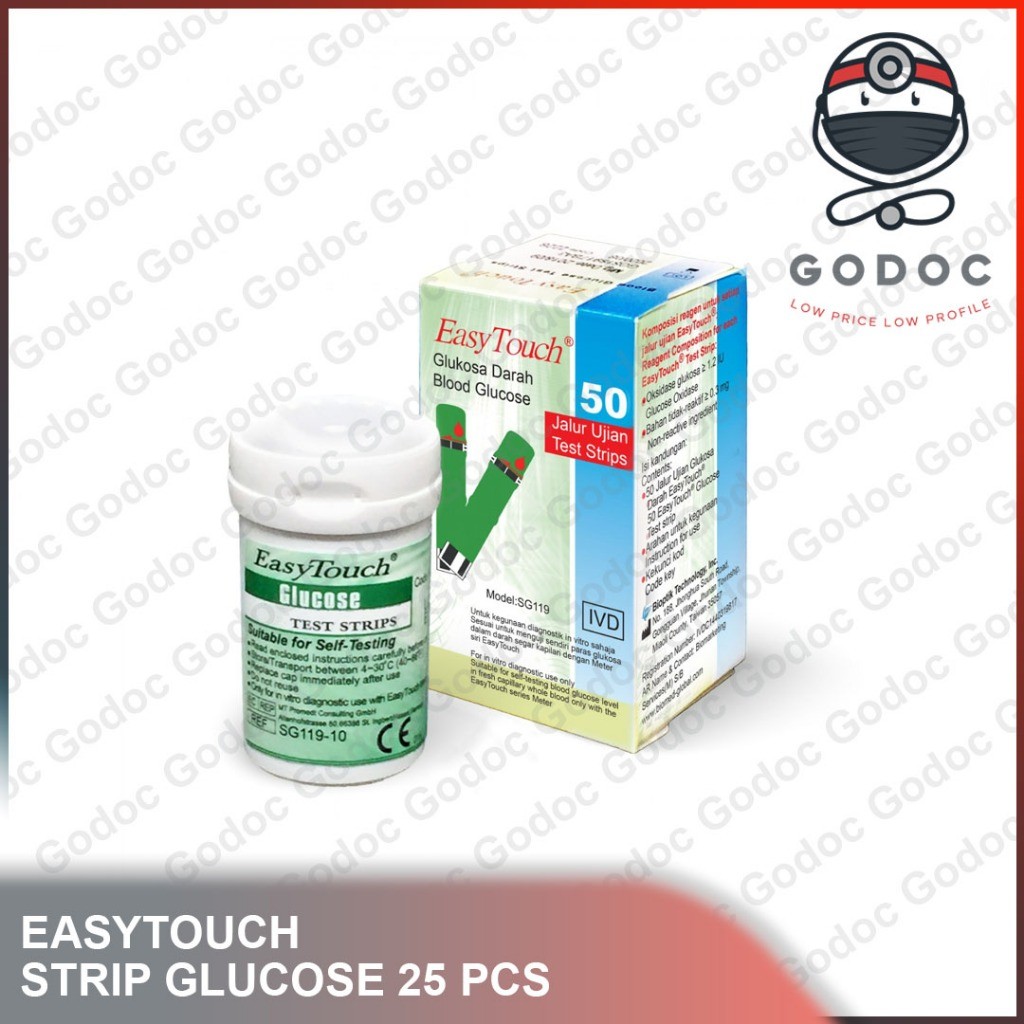 Easytouch Glucose Strips, 25 strips Easy touch blood sugar/ | Shopee ...