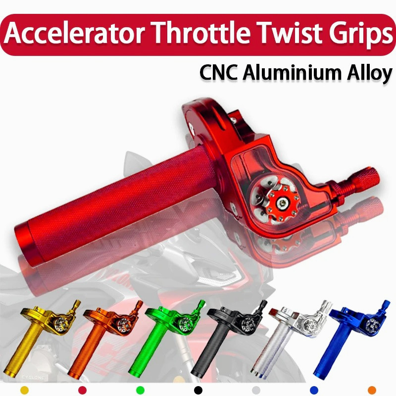 7/8'' 22MM Quick Action CNC Throttle Grip Motorcycle handlebear Set ...