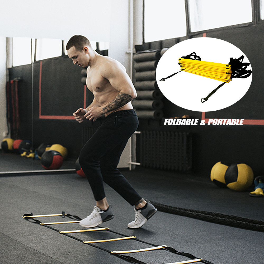 gohiking.ph Ladder YIWENG Speed Agility Training Kit Football with 12 ...