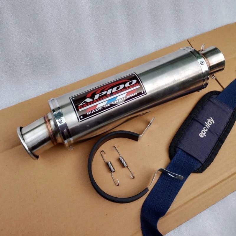 Exhaust Apido Stainless open pipe 51mm Exhaust only | Shopee Philippines