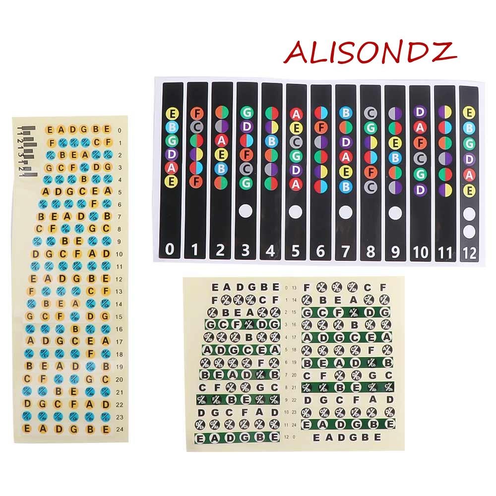 ALISONDZ Guitar Note Sticker Musical Instrument Portable Fingerboard ...