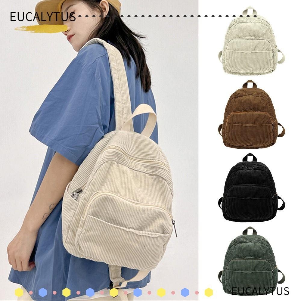 EUTUS Mini Backpack Purse, Aesthetic Corduroy Small Backpacks ...