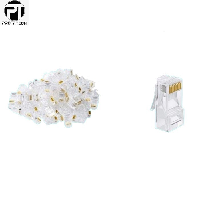 Profftech Connector UTP Connector Head RJ45 Plastic Cat Connector Head ...