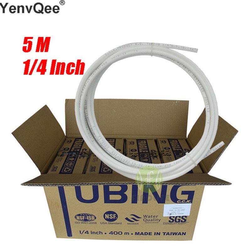 RQ5M Water Filter Parts 1/4";OD CCK Tube/Pipe Quick Water Purifier RO ...