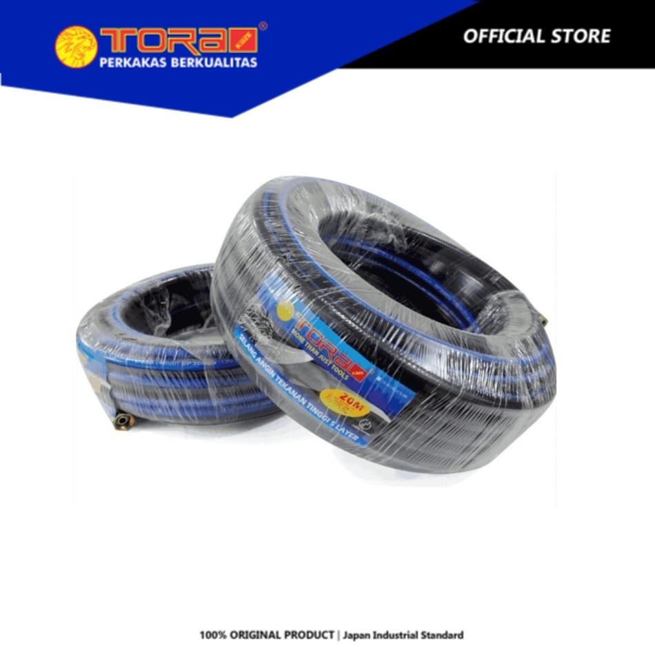 HITAM Tora PVC Air Hose 5 Layer 10 Meters High Pressure - Blue Black ...