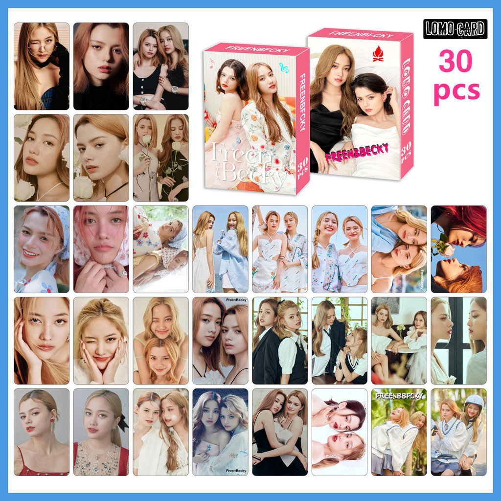 30pcs BUS Photocards Freen BECKY Lomo Cards Thai Star Because of You I ...