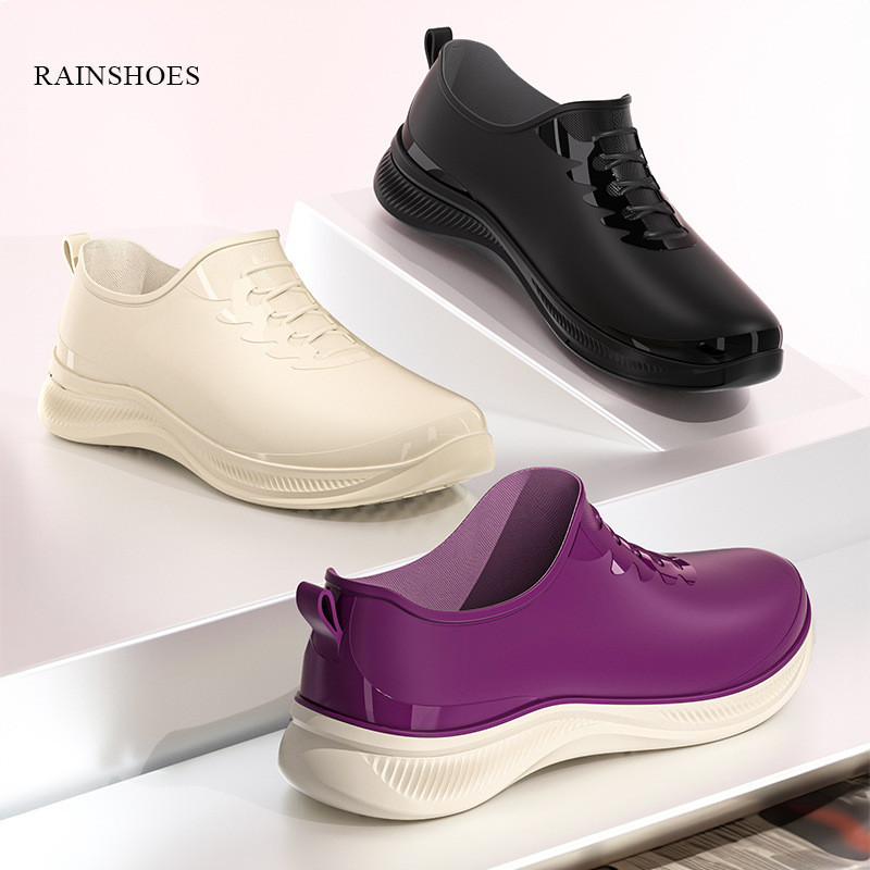 Low-Top Rain Boots Women Style, Outdoor Anti-Slip Waterproof Shoes ...