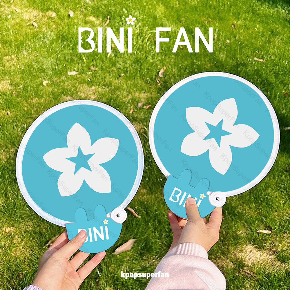 [In stock] bini logo merch bini mini foldable fan personal fan twist ...