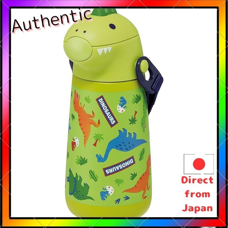 Skater stainless steel vacuum insulated straw water bottle 370ml dinosaur SSH4D-A | Shopee ...