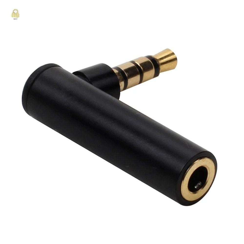 WAY 3.5mm Adapter 90 Degree Headset Supplies Audio 3.5mm Male To Female ...
