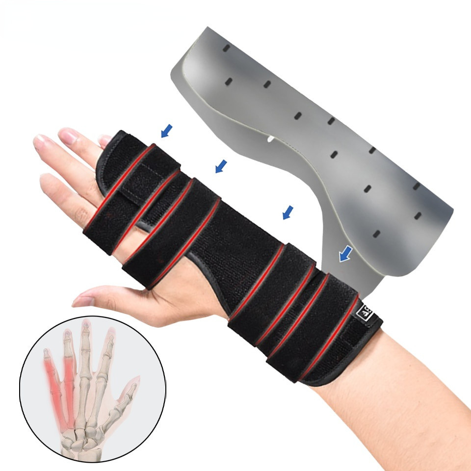 One Piece Pinky Finger Splint Hand Brace for Boxer Fractures, Broken ...