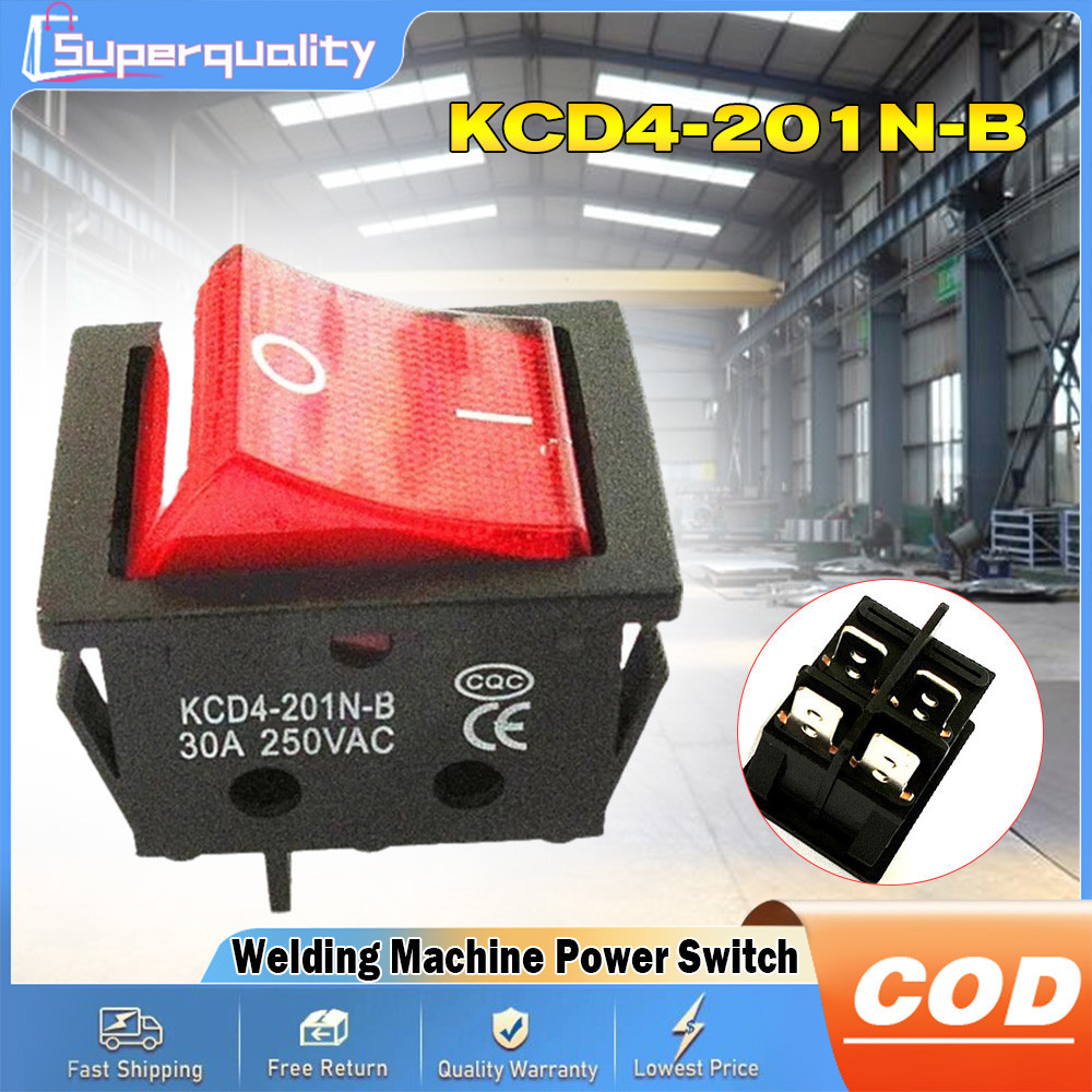 Welding Machine Power Switch 4Pin 30A 120/250VAC Electric Heater Switch ...