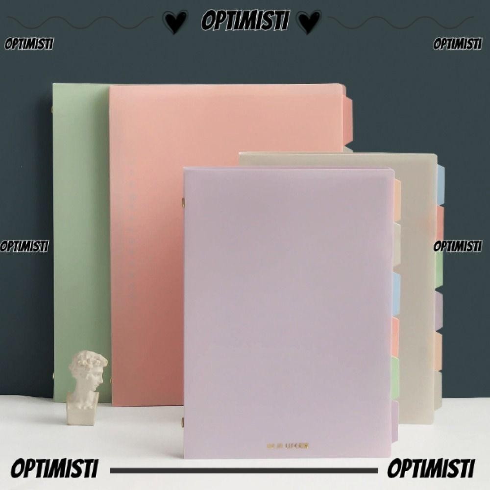 OPTIMISTI A5 Binder Notebook, Soft Refillable Loose Leaf Notebook, with ...