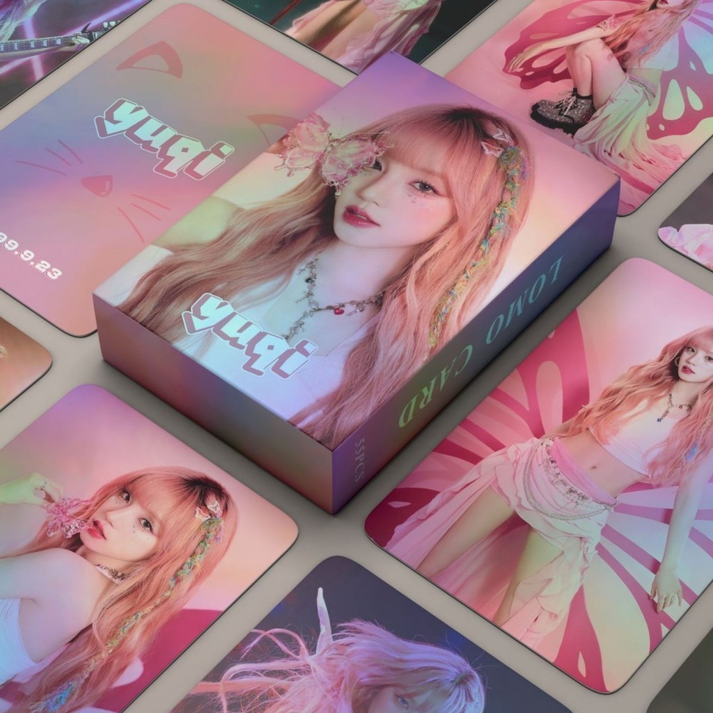 Kpop Idol (G)I-DLE album Yuqi Photo Card Hologram High Quality Flash ...