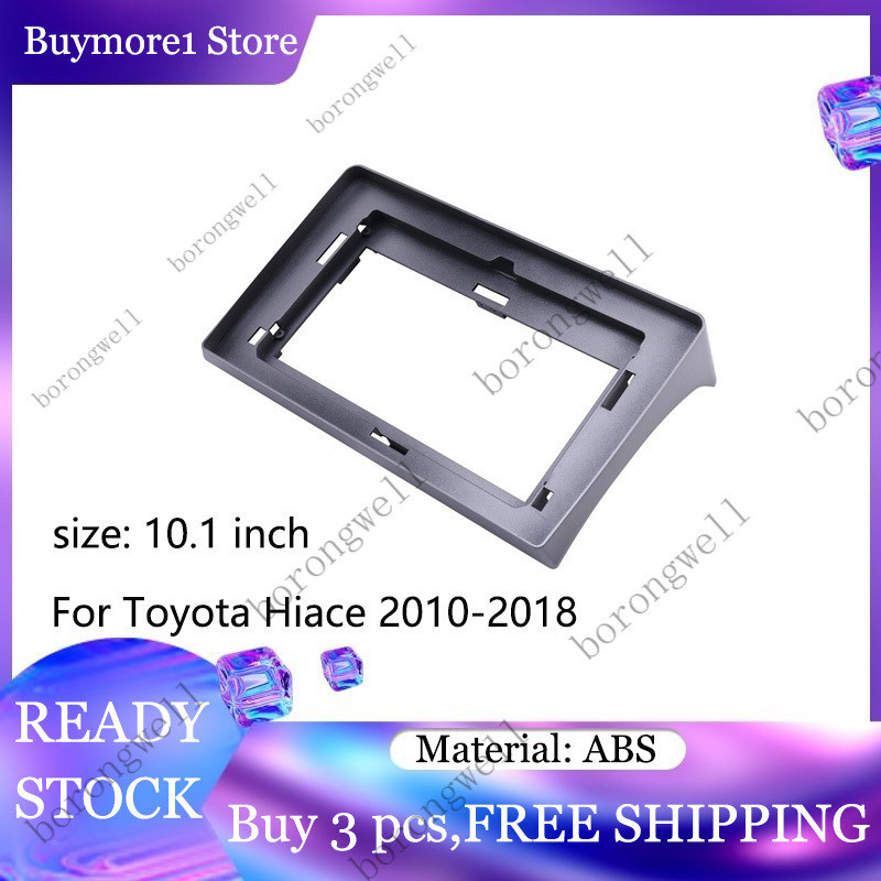 10.1 Inch Car Fascia for Toyota Hiace 2010-2018 2Din Fascia Audio ...