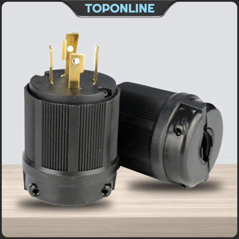 3 Wire Anti-loose Generator Plug 30A 250V US Three-pole Twist Lock ...