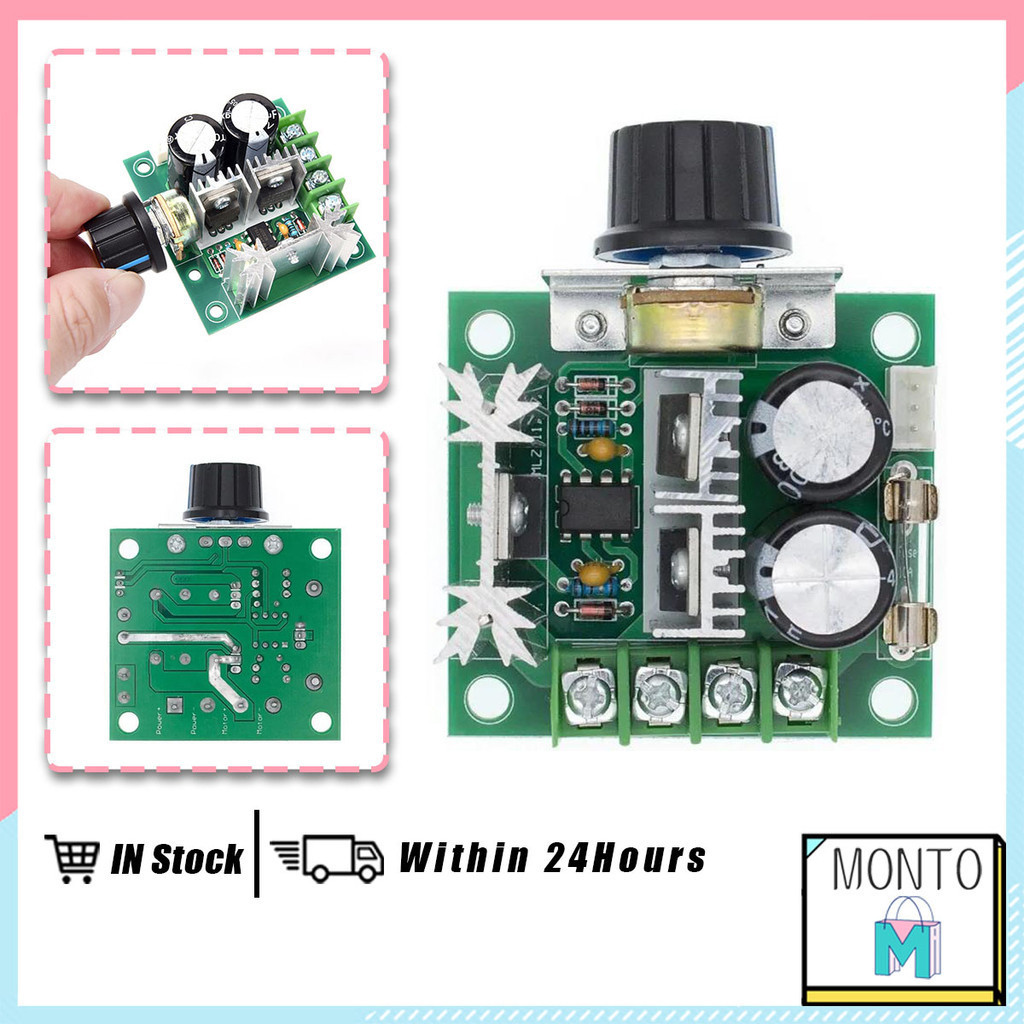 PWM DC Motor Speed Control 12V~40V 10A Switch Controller Volt Regulator Dimmer | Shopee Philippines