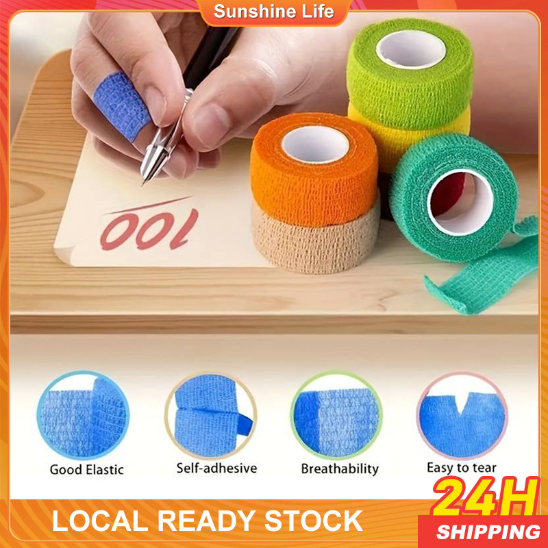 4M Bandage Wraps Elastic Adhesive First Aid Tape Finger Wrist Bandage ...