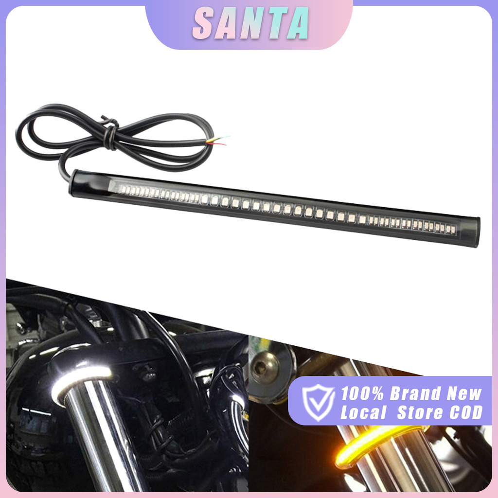 Flexible 48 SMD Rear Light Strip LED Universal Motorcycle Tail Brake ...