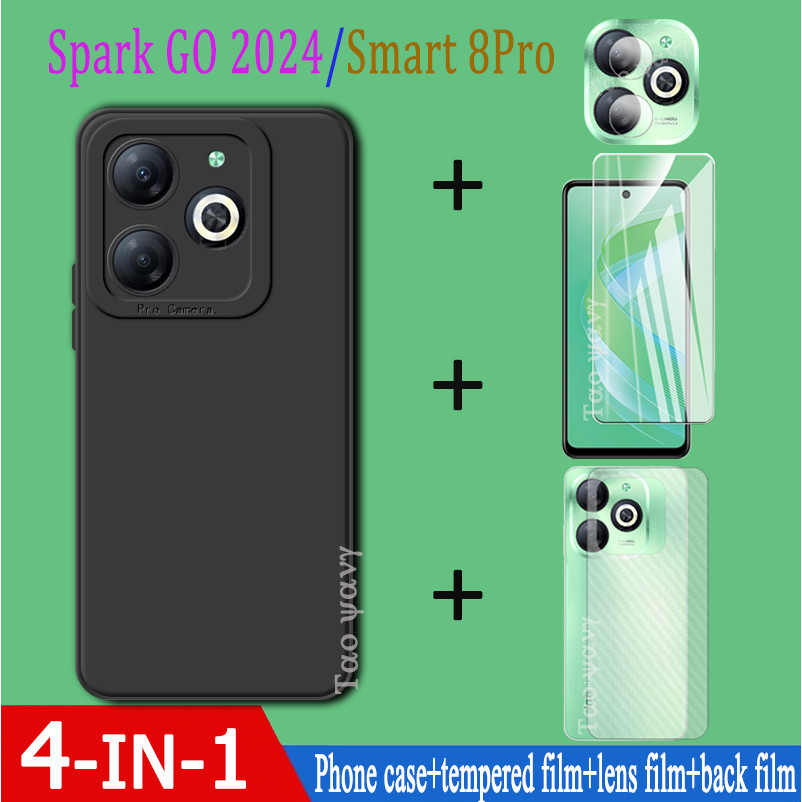 4in1 Casing for Infinix smart 8 Case smart 8 pro Spark Go 2024 Hot 40i ...