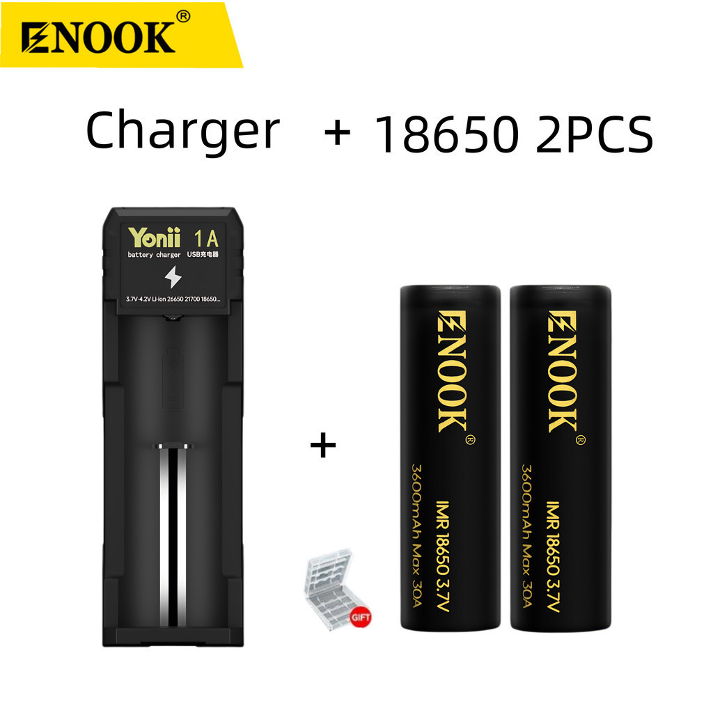 LEGIT Enook 18650 Battery 3600mAh 35A Rechargeable 3.7V ennok battery ...