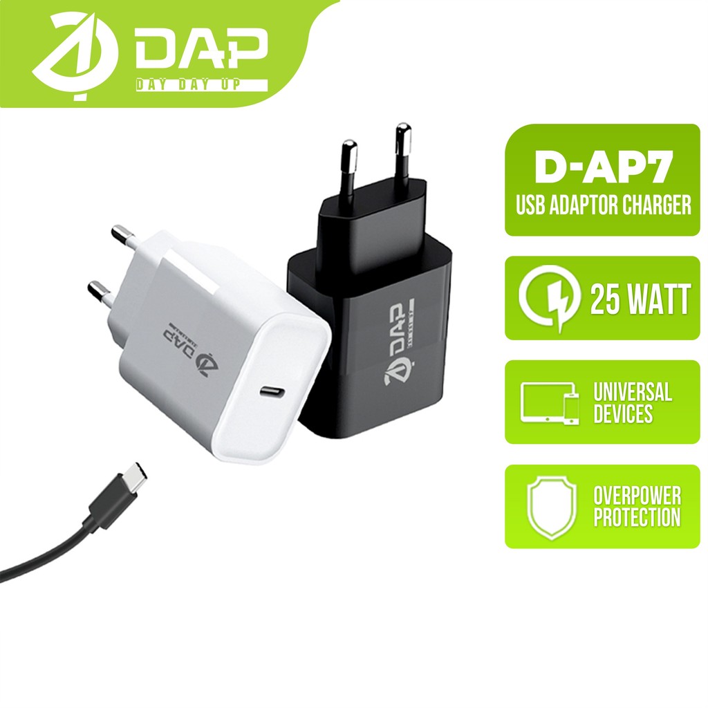 Dap Power Delivery 25watt 3.0 A Port Type C Include Cable C to C Fast ...