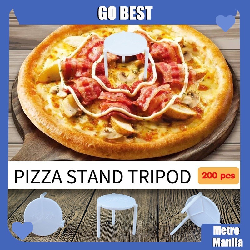 200pcs Pizza Saver Stand White Plastic Pizza Tripod Box Stand | Shopee ...