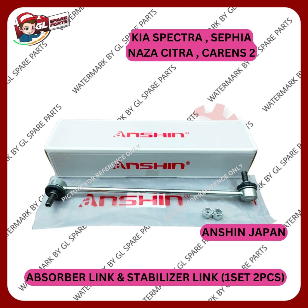 (ANSHIN JAPAN) STABILIZER LINK & ABSORBER LINK FRONT KIA SPECTRA ...