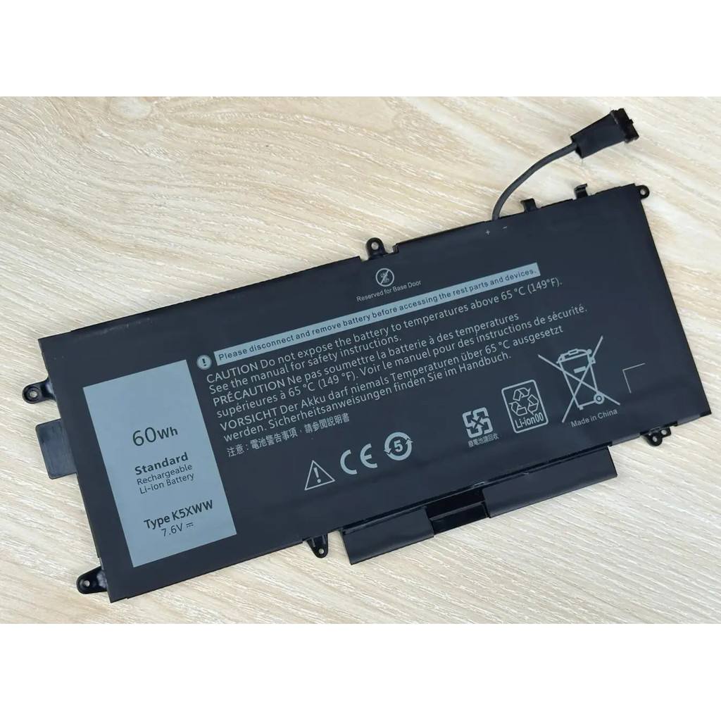 New 7.6V 60Wh Genuine K5XWW Laptop Battery Original For Dell Latitude ...