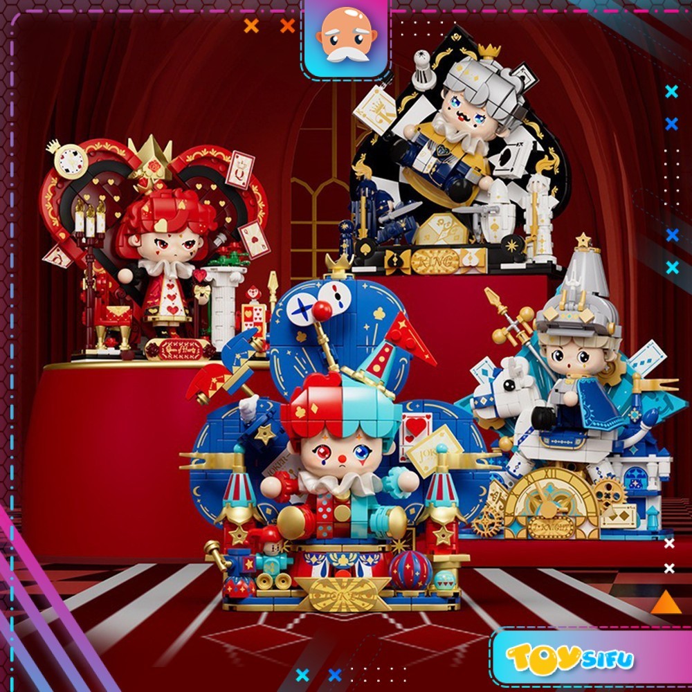 Wekki Poker Kingdom Series Queen of Hearts Joker Clown Display Deco ...