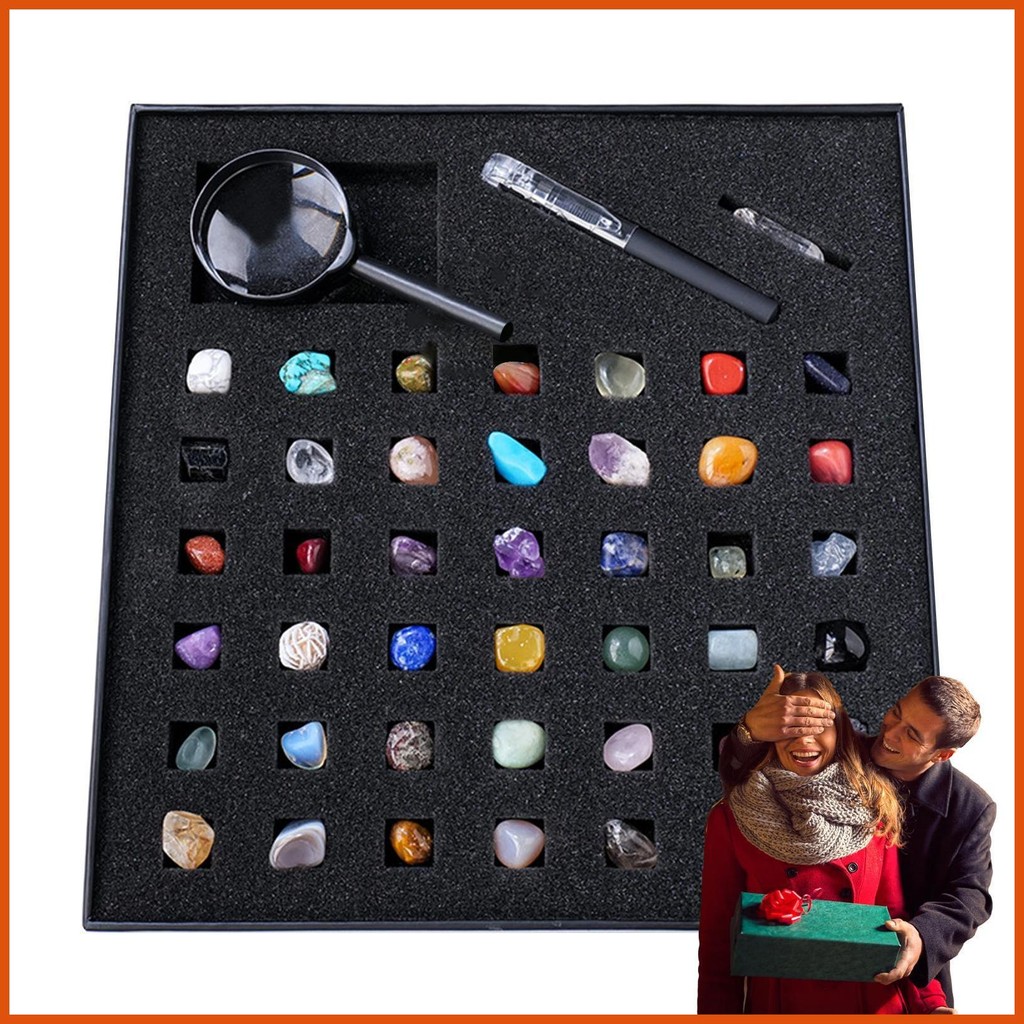 Rocks And Minerals For Kids Mineral Collection Kit With Description ...