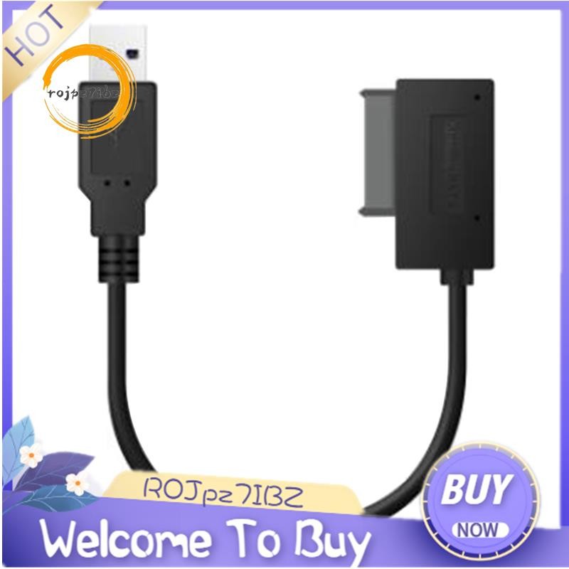 USB Adapter PC 6P+7P CD DVD Rom SATA to USB 2.0 Converter Slimline Sata 13 Pin Drive Cable for ...