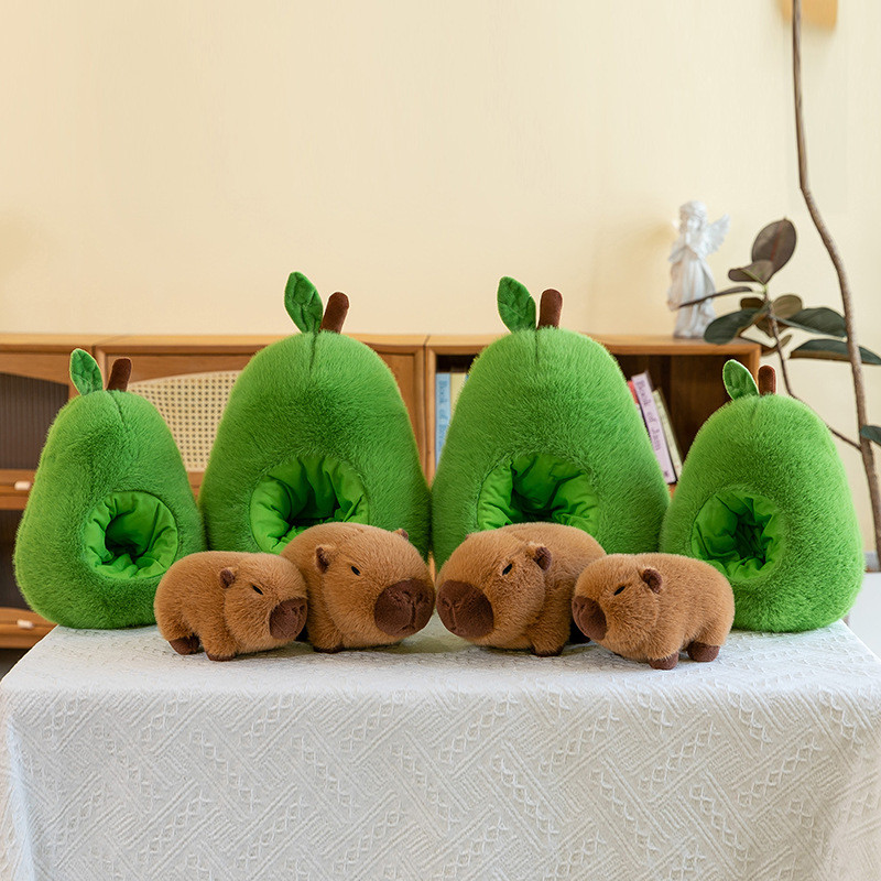 Influencer Capybara Plush Doll Capybara Avocado Children's Gift ...