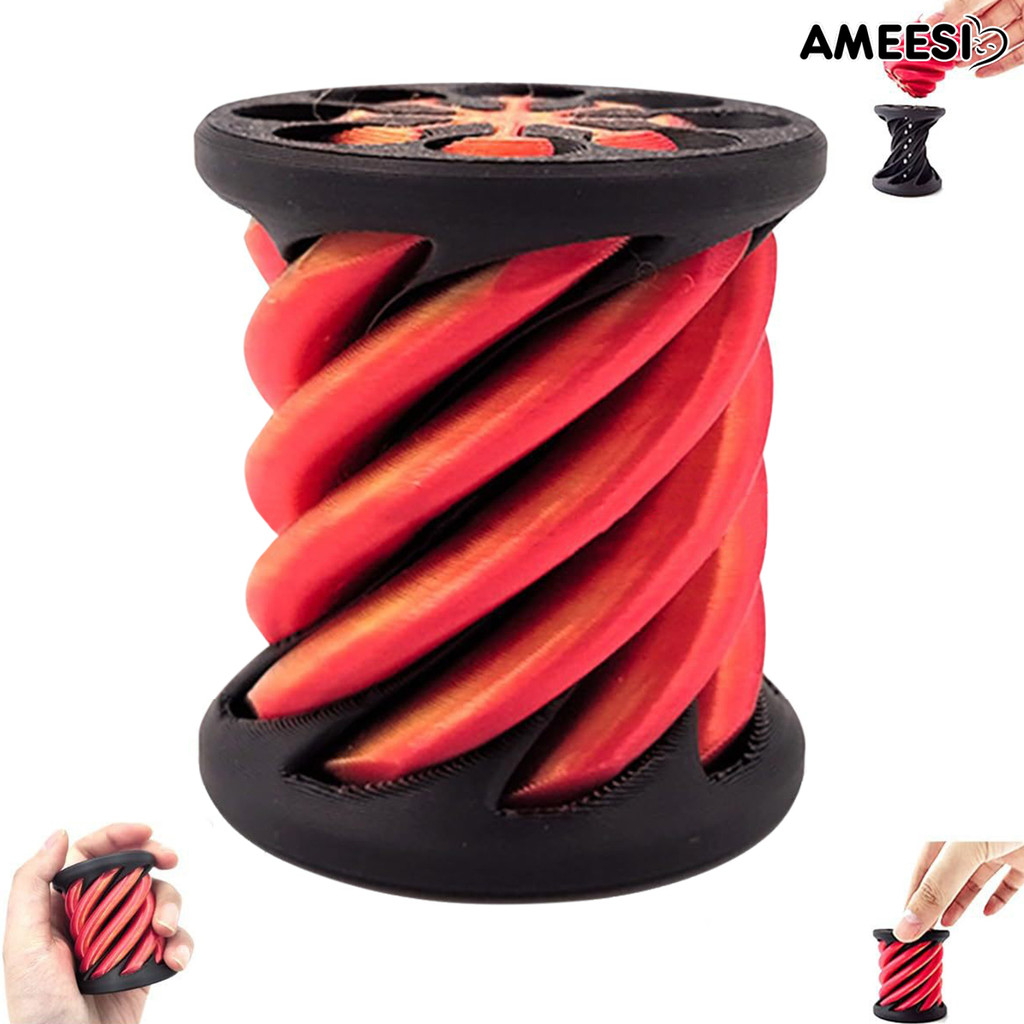 Ameesi Impossible Pyramid Passthrough Sculpture 3D Printed Spiral ...