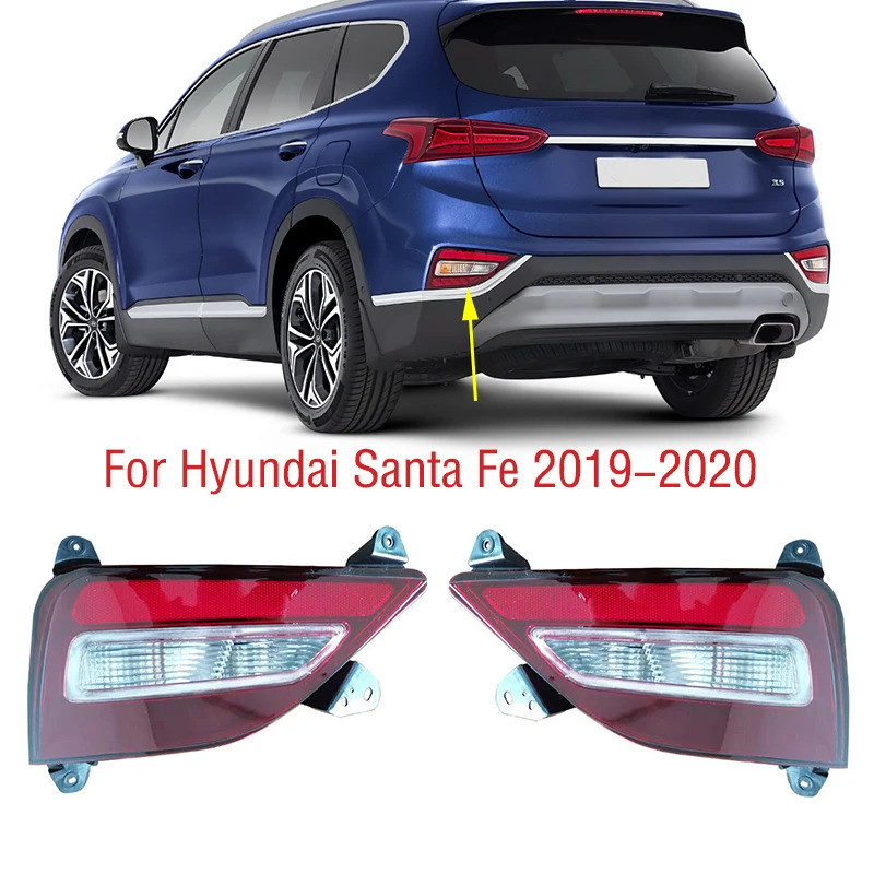 moto22r For Hyundai Santa Fe SantaFe 2019 2020 Car Rear Bumper Tail ...