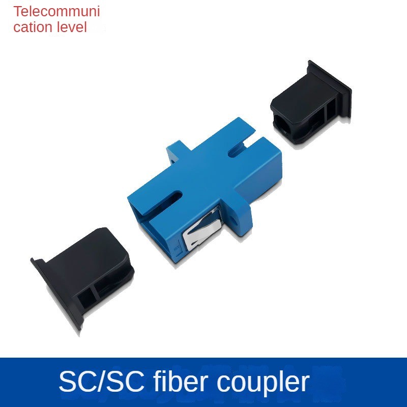 Telecom grade fiber optic coupler flange SC single mode / multimode ...