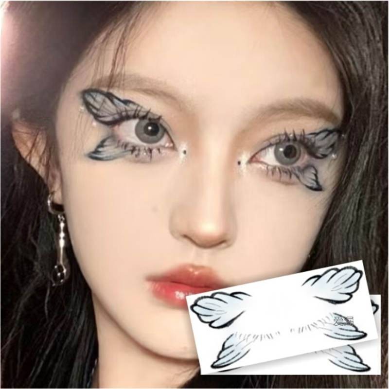 Temporary Tattoo Sticker Creative Painting Eye Tail Makeup Face ...