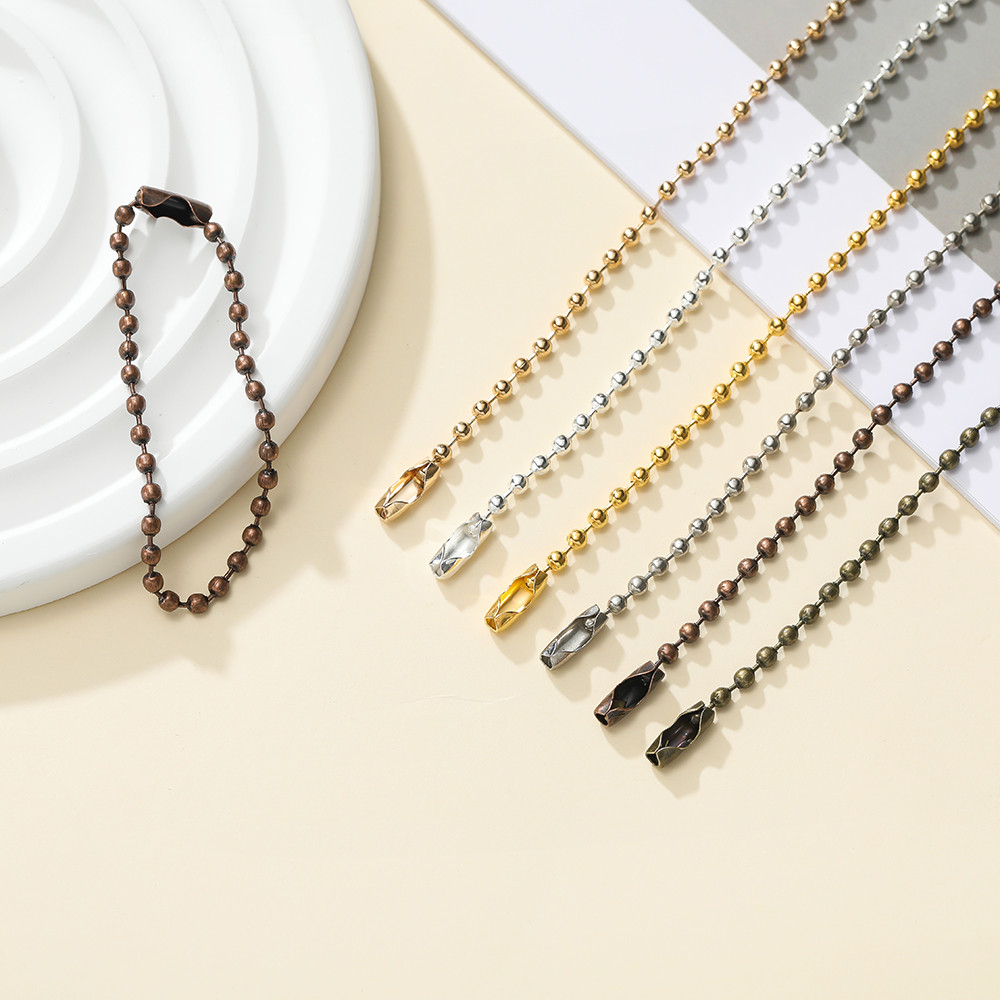 St. kunkka 10-50Pcs Retro Bead Chain 12cm Long Bead Chain Key Chain ...