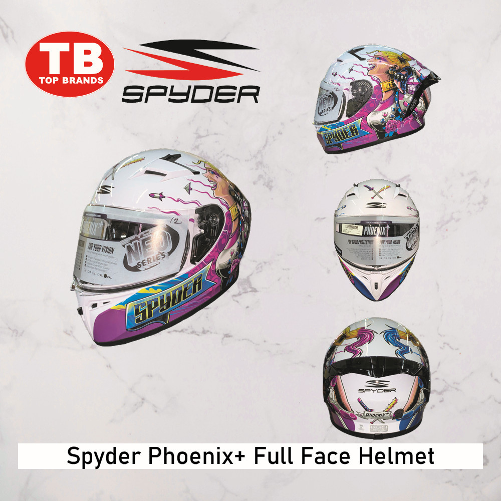 Spyder Phoenix+ G Full Face Motorcycle Helmet | Shopee Philippines