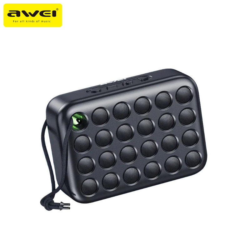 Awei Y385 TWS Portable Outdoor Mini Speaker with FM Radio, TF Card Slot ...