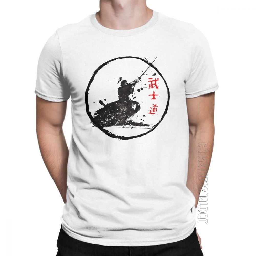 Samurai Fighting Sekiro Shadows Die Twice T Shirt Men Cotton T-Shirt ...