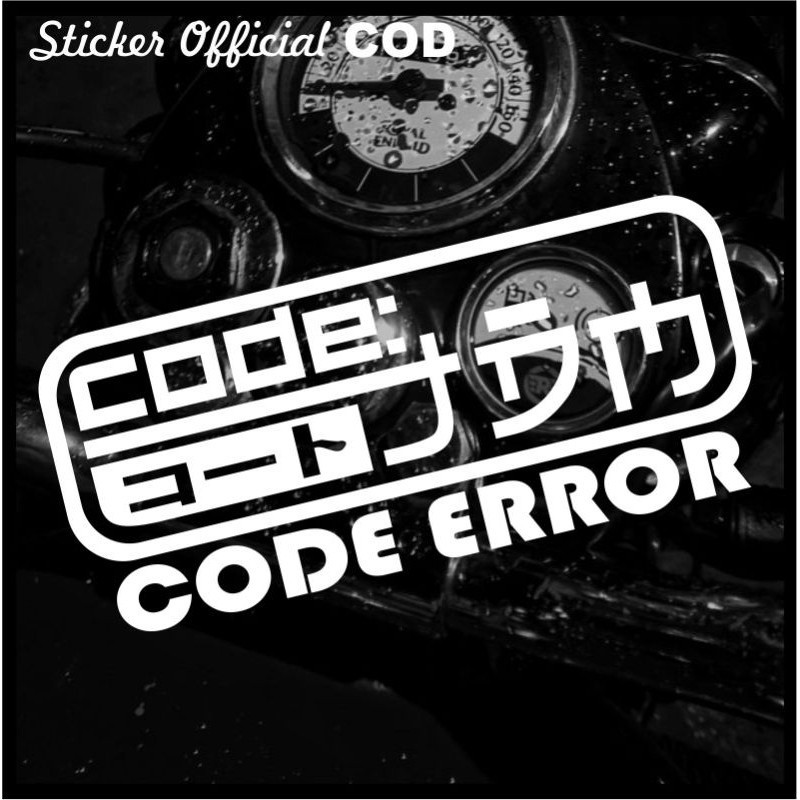 Code Error Sticker for Motorcycle Stickers Waterproof Decal Sticker ...