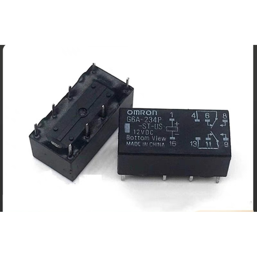 Omron Relay G6A-274P-ST-US G6E-134P-US 5VDC DC12V 24VDC | Shopee ...