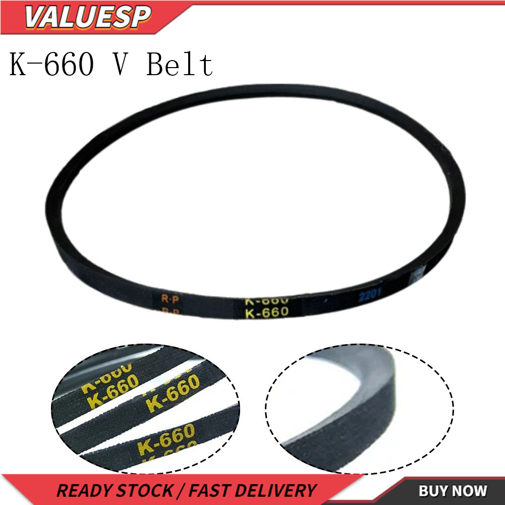 PP+Bench Drill Accessories Motor Pulley Belt Bench Drill Drive Pulley Belt K660 V Belt Tools ...