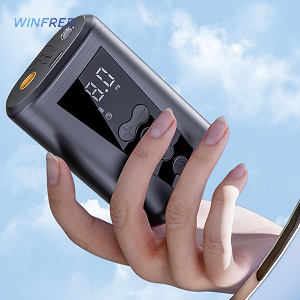 Mini Wireless Air Compressor Fast Inflation Electric Air Ball Pump LCD ...