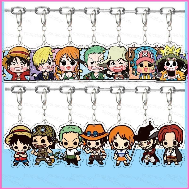 One Piece Zoro Luffy Ace Chopper Sanji Nami Nefertari D Vivi acylic key ...