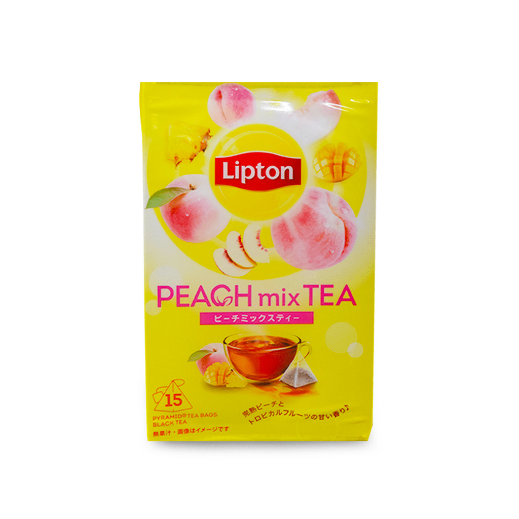 Lipton Peach Mix Tea Japan 15 Pyramid Tea Bags | Shopee Philippines
