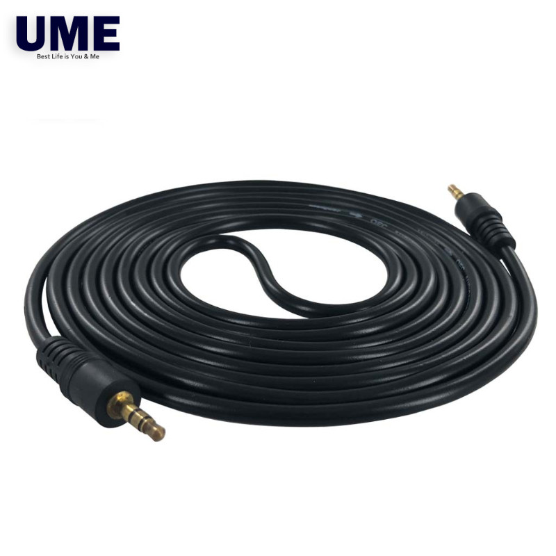Audio Jack 3.5mm Stereo Cord Male to Male 3M for Speaker Box,Desktop,Laptop,MP3, Amplifier AUX ...