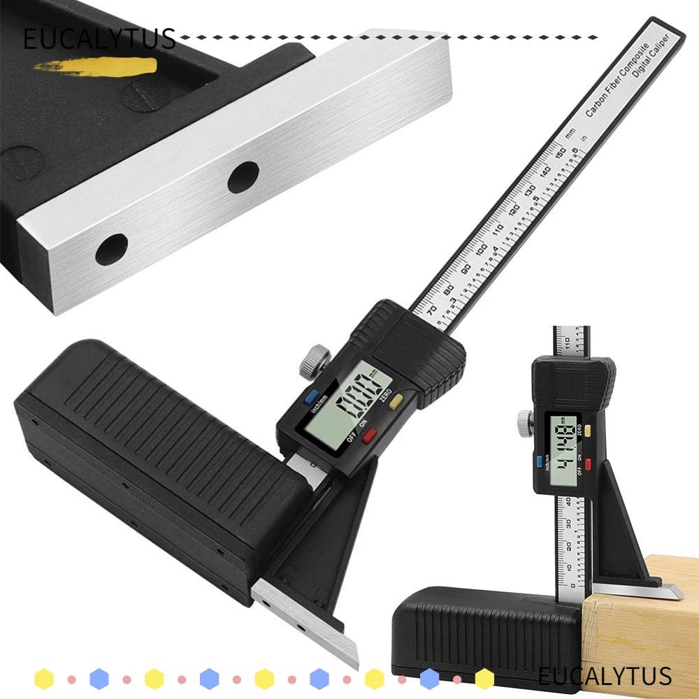EUTUS Digital Height Gauge High Precision Digital Display Wood Table ...